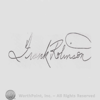 Mark with Signature: Frank Robinson. | #568170