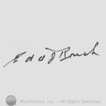 Mark with Signature: Edd Roush. | #568173