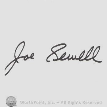 Mark with Signature: Joe Sewell. | #568183