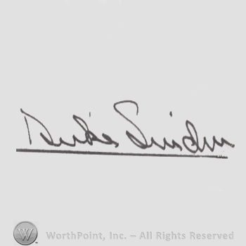 Mark with Signature: Duke Snider. | #568189