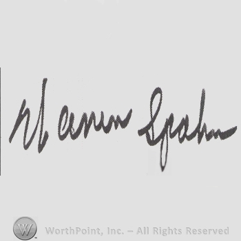 Mark with Signature: Warren Spahn. | #568190
