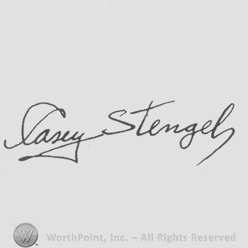 Mark with Signature: Casey Stengel. | #568195