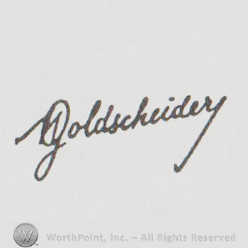 Mark with "goldscheider" | #5682