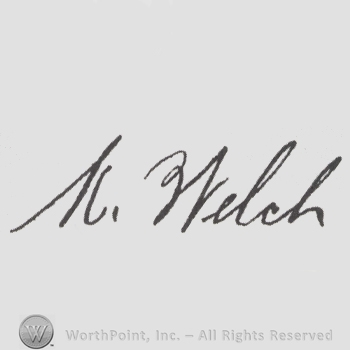 Mark with Signature: Mickey Welch. | #568215