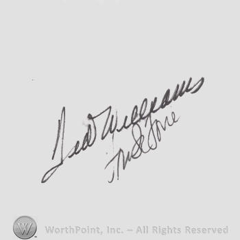 Mark with Signature: Ted Williams. | #568221
