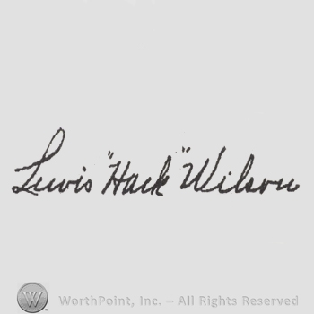 Mark with Signature: Hack Wilson. | #568223