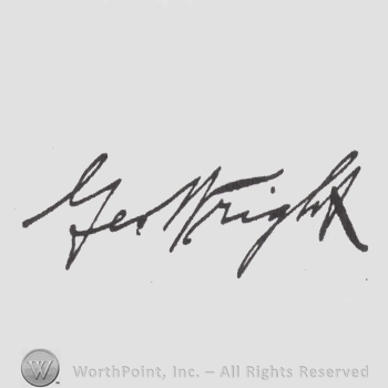 Mark with Signature: George Wright. | #568224