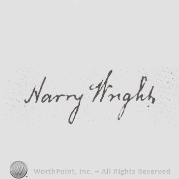 Mark with Signature: Harry Wright. | #568226