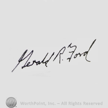 Mark with Signature: Gerald Rudolph Ford Jr. . | #568858