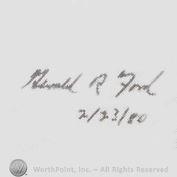 Mark with Signature: Gerald Rudolph Ford Jr. . | #568859