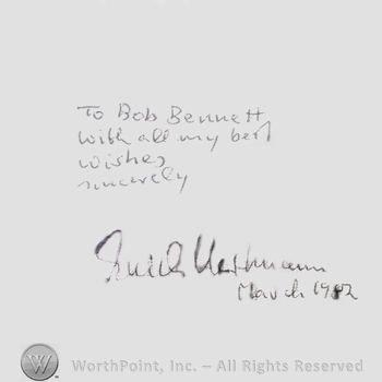 Mark with Signature: Erich Hartmann. | #568871