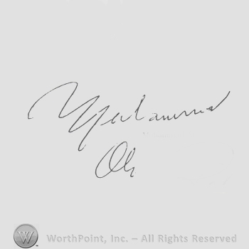 Mark with Signature: Muhammad Ali. | #568890