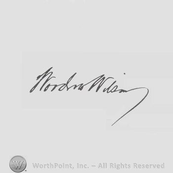 Mark with Signature: Woodrow Wilson. | #568909