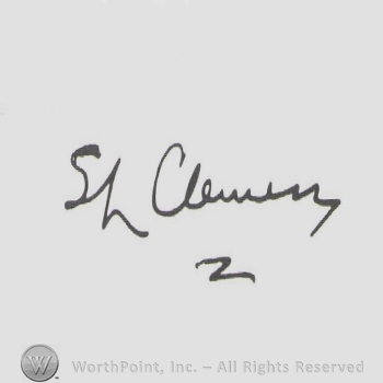 Mark with Signature: Samuel Clemens. | #568916