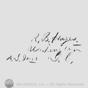 Mark with Signature: Rutherford B. Hayes. | #568928