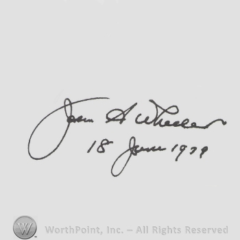 Mark with Signature: John A. Wheeler. | #568972