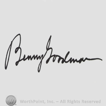 Mark with Signature: Benny Goodman. | #568981