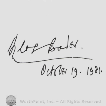Mark with Signature: Sir Douglas Bader. | #568996