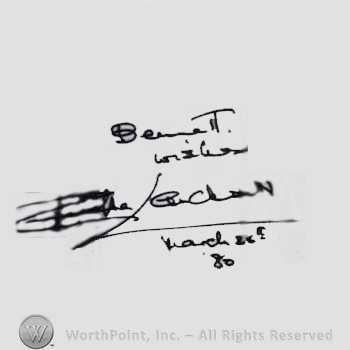 Mark with Signature: Elsa Lanchester. | #568998