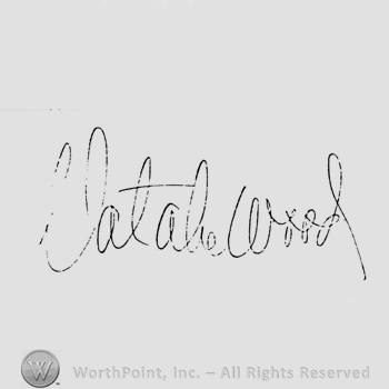 Mark with Signature: Natalie Wood. | #569007