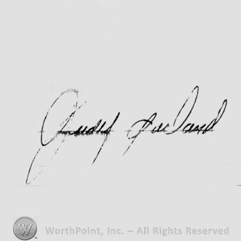 Mark with Signature: Judy Garland. | #569008