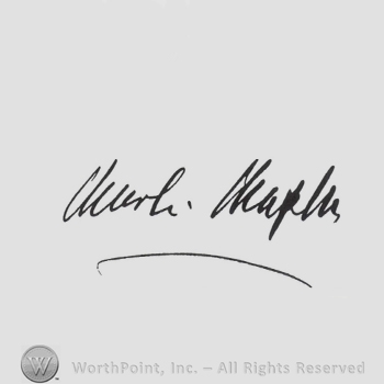 Mark with Signature: Charlie Chaplin. | #569009