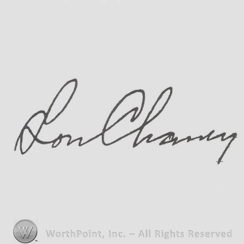 Mark with Signature: Lon Chaney, Sr.. | #569015