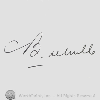 Mark with Signature: Cecil B. DeMille. | #569016