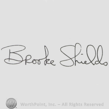 Mark with Signature: Brooke Shields. | #569028