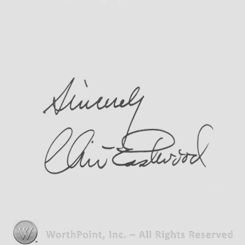 Mark with Signature: Clint Eastwood. | #569029