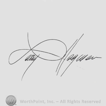 Mark with Signature: Larry Hagman. | #569031