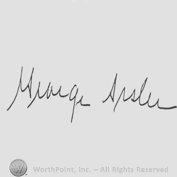 Mark with Signature: George Sisler. | #569035