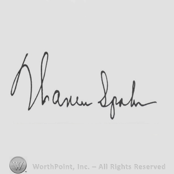 Mark with Signature: Warren Spahn. | #569037
