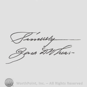 Mark with Signature: Zack Wheat. | #569046