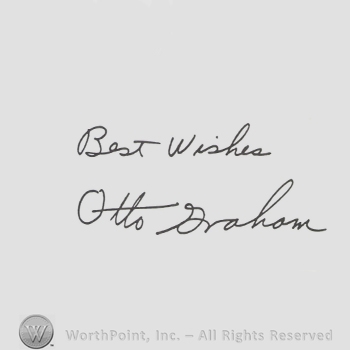 Mark with Signature: Otto Graham. | #569058