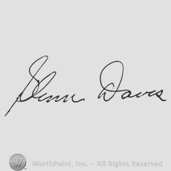 Mark with Signature: Glenn Davis. | #569068