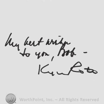 Mark with Signature: Kyle Rote. | #569069