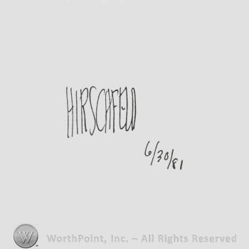 Mark with Signature: Al Hirschfeld. | #569075