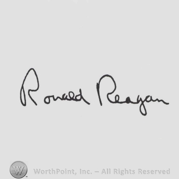 Mark with Signature: Ronald Reagan. | #569107