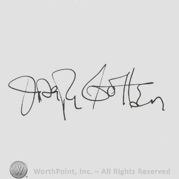 Mark with Signature: Joseph Cotten. | #569137