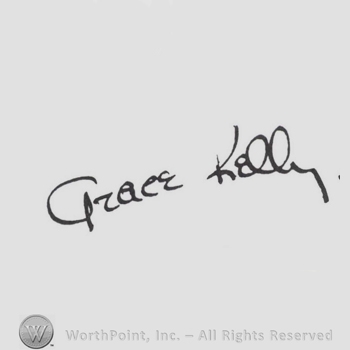 Mark with Signature: Grace Kelly. | #569140