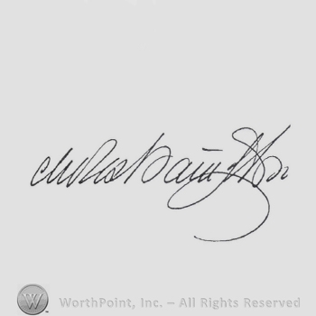 Mark with Signature: Charles Hamilton. | #570435