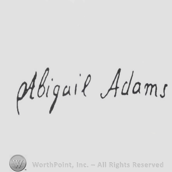 Mark with Signature: Abigail Smith Adams. | #570438