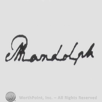 Mark with Signature: Martha Jefferson Randolph. | #570444