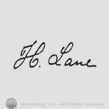 Mark with Signature: Harriet Lane. | #570456