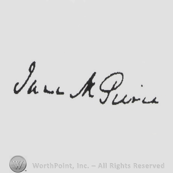 Mark with Signature: Jane Means Appleton Pierce. | #570472