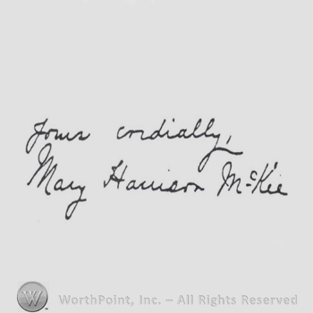 Mark with Signature: Mary Harrison McKee. | #570484