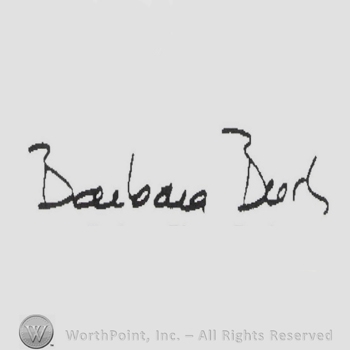 Mark with Signature: Barbara Pierce Bush. | #570511