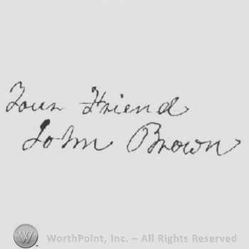 Mark with Signature: John Brown. | #570520