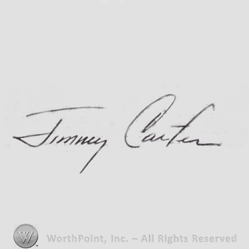 Mark with Signature: Jimmy Carter. | #570526